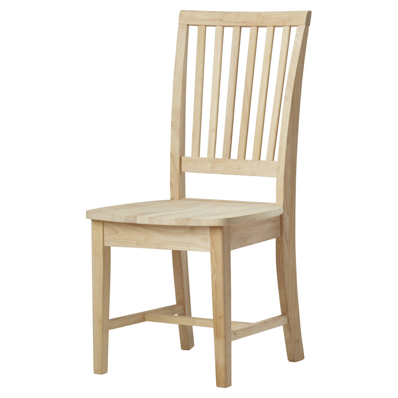 Mistana™ Lynn Solid Wood Slat Back Side Chair In Unfinished And Reviews